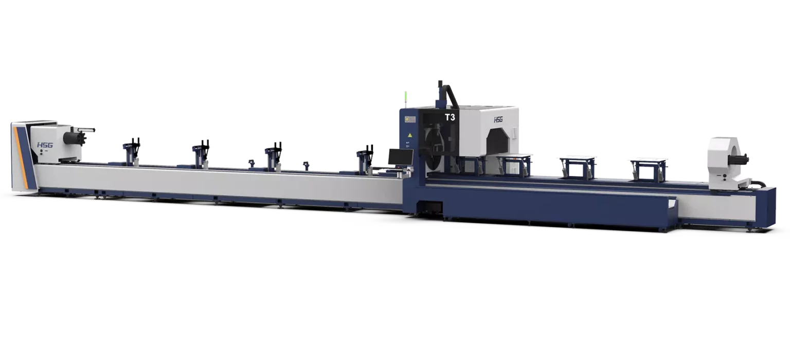 T3 THREE-CHUCK HEAVY-DUTY TUBE LASER CUTTING MACHINE | Mac-Tech